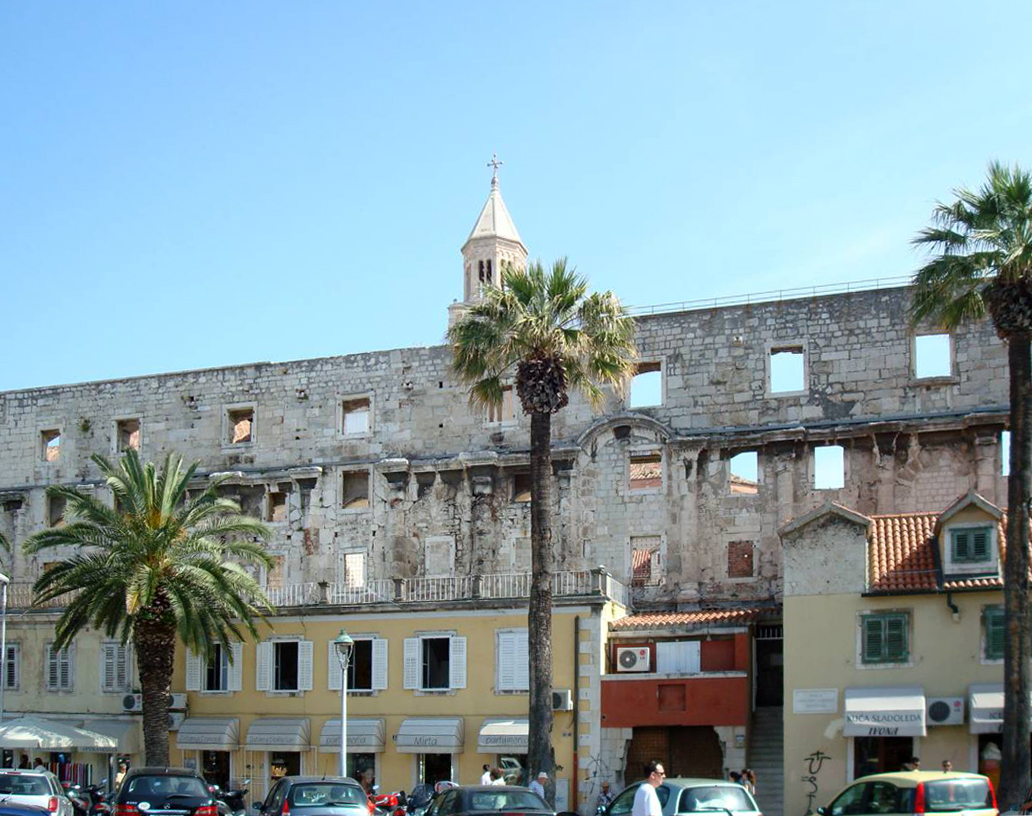 The town of Split in Croatia - the Diocletian palace